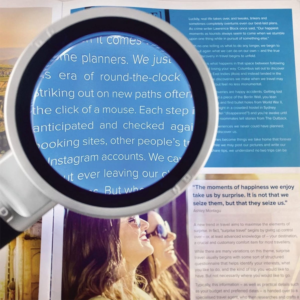 Magnipros 10X Magnifying Glass With Lights - Non Slip Ergonomic Standi ...