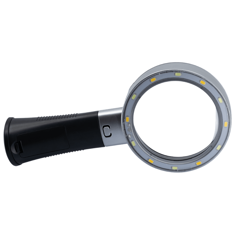 Magnipros 10X Magnifying Glass With Lights - Non Slip Ergonomic Standi ...