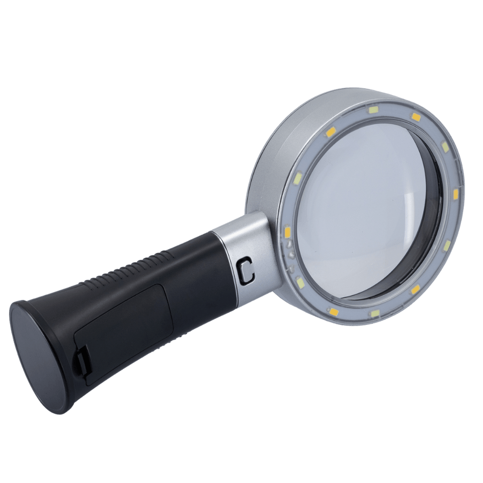 Magnipros 10X Magnifying Glass With Lights - Non Slip Ergonomic Standi ...