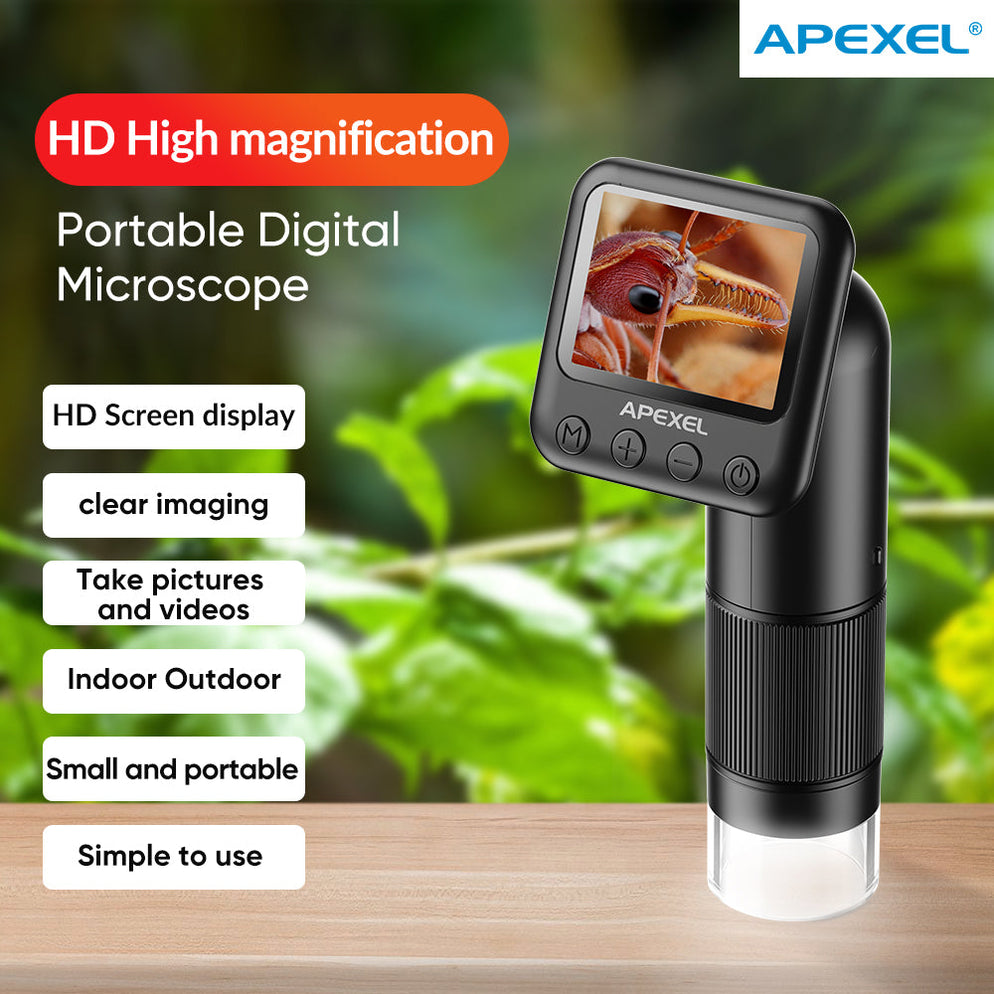 APEXEL Portable Hand Held magnifier with LCD Screen | Magnifying.com.au